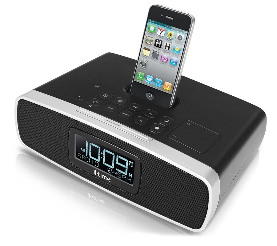 iHome iA90 App-enhanced Dual Alarm Stereo Clock Radio for your iPhone ...