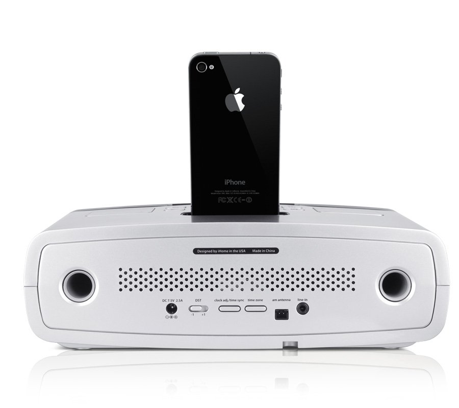 iHome iA90 App-enhanced Dual Alarm Stereo Clock Radio for your iPhone ...