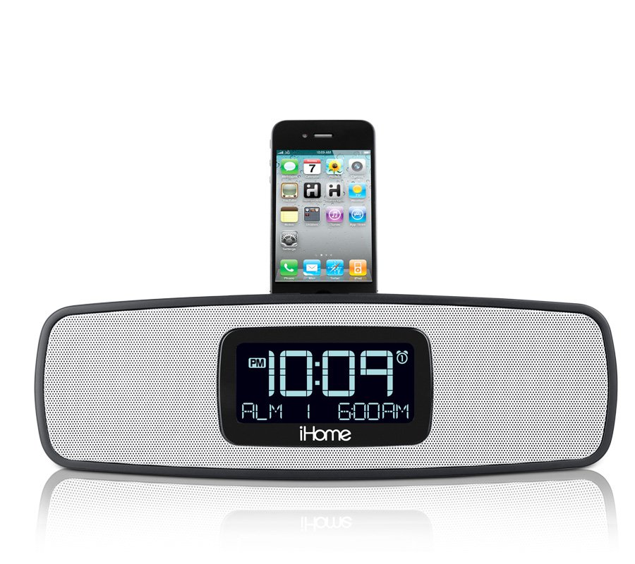 iHome iA90 App-enhanced Dual Alarm Stereo Clock Radio for your iPhone ...
