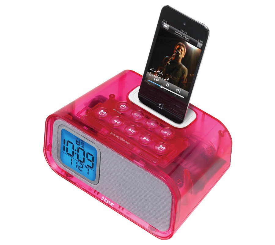 iHome iH22 "CrystalTunes" Alarm Clock Speaker System for iPod