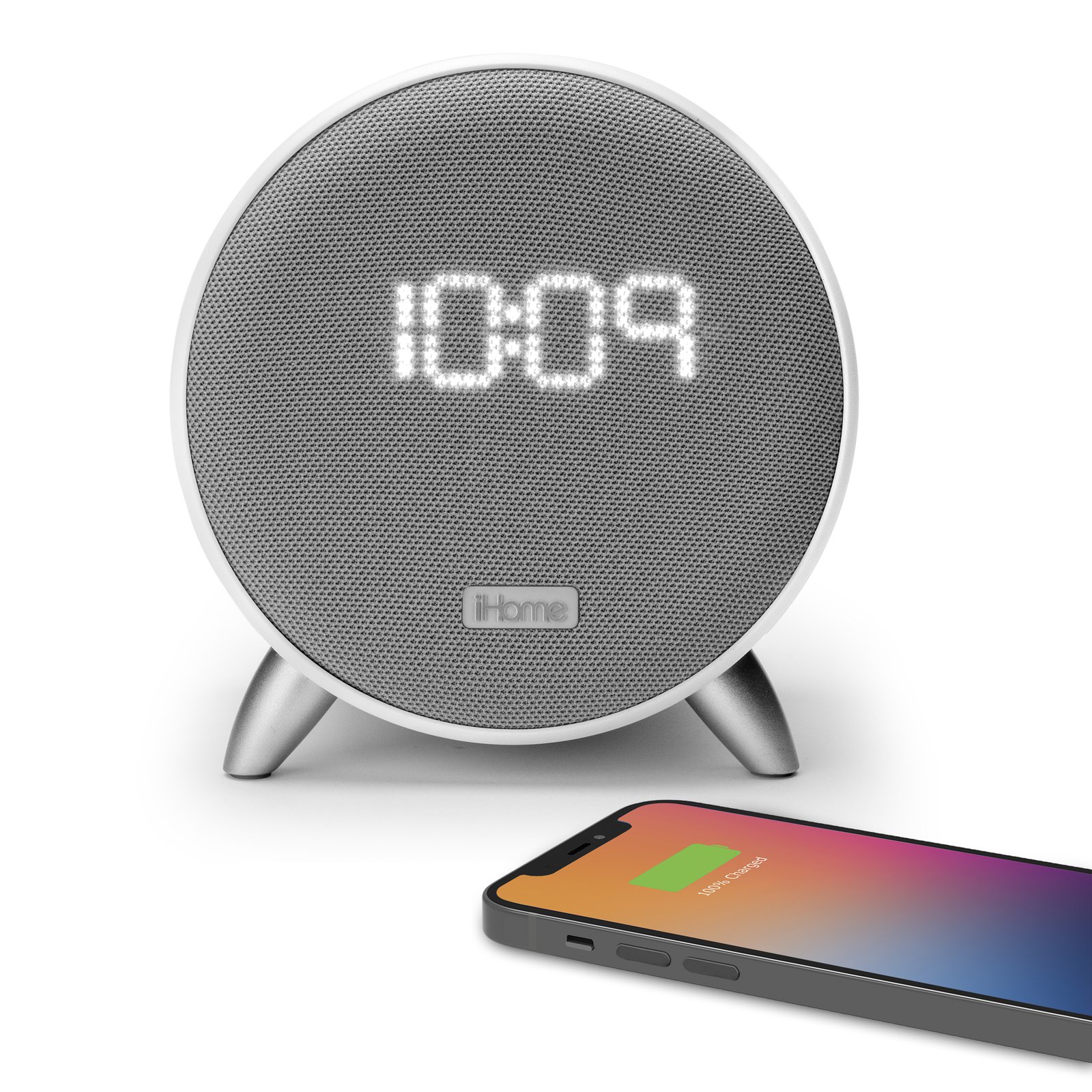 IHome IOP235W Bluetooth Alarm Clock With USB Charging ihome-iop235w-bluetooth-alarm-clock-with-usb-charging