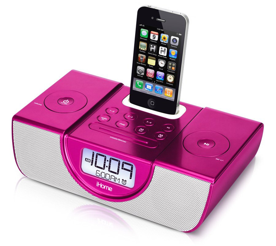 IHome IP42 Dual Alarm FM Clock Radio For Your IPhone iPod ihome-ip42-dual-alarm-fm-clock-radio-for-your-iphone-ipod